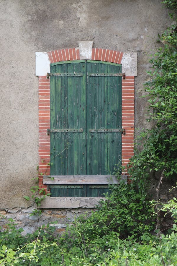 Concrete Wall Game Texture with Closed Windows Old House Stock Image ...