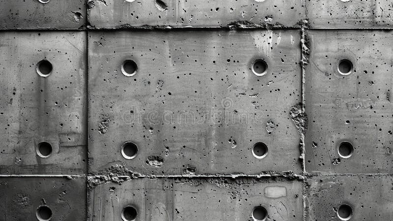 Concrete Wall with Holes Texture Stock Illustration - Illustration of ...