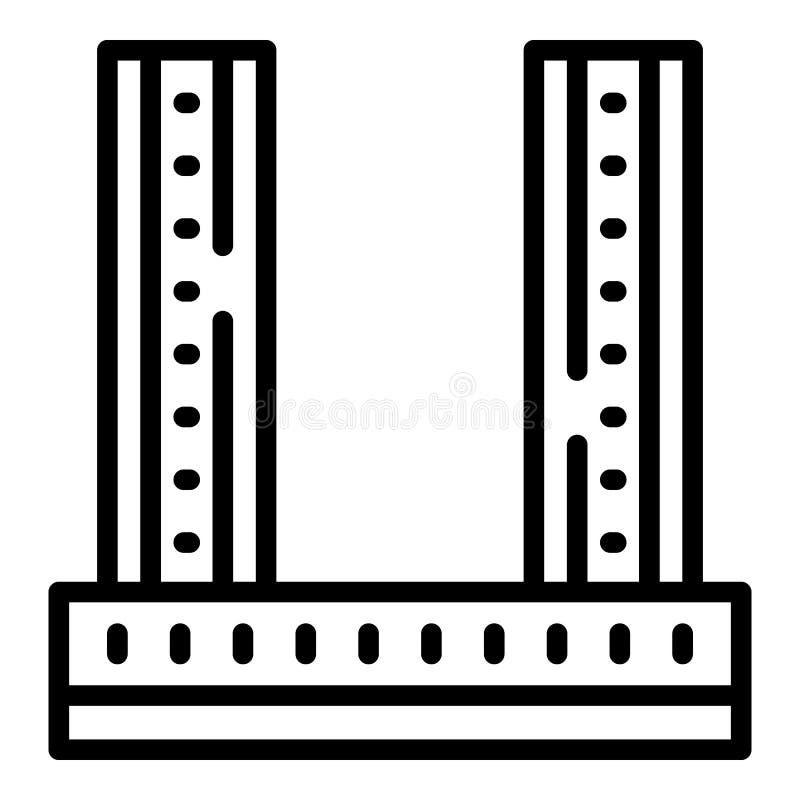 Concrete Wall Icon Outline Vector. Brick Mortar Stock Vector ...