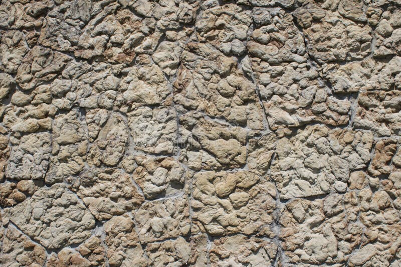 Concrete Wall with Imprint of Decorative Pattern Rock Pattern Stock ...
