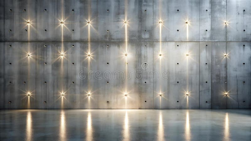 Concrete Wall with Light Reflections Texture: Abstract and Shimmering ...