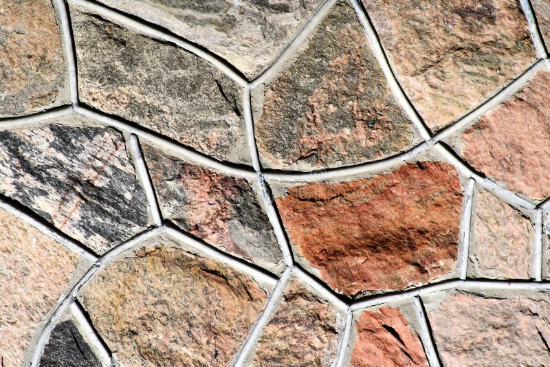 Concrete Wall - Mosaic Pattern Stock Image - Image of material ...
