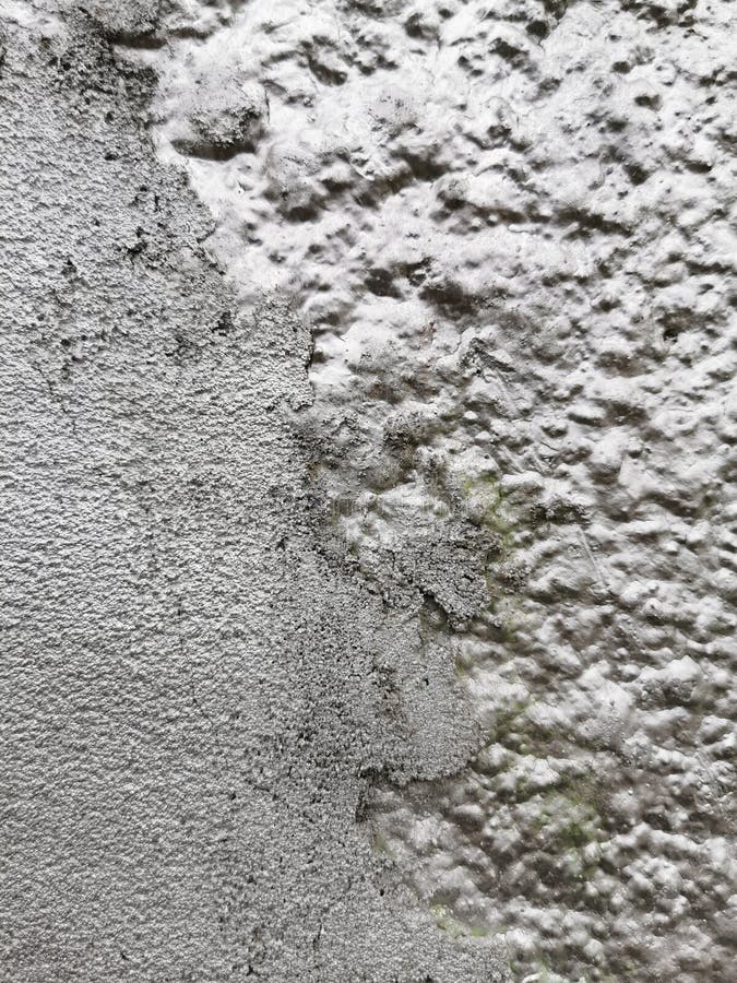 Concrete Wall Painted with Silver Emulsion. Stock Image - Image of ...