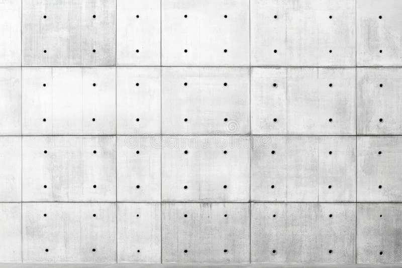 Concrete Wall Panel Texture Pattern with Modern Grid Design Stock Photo ...