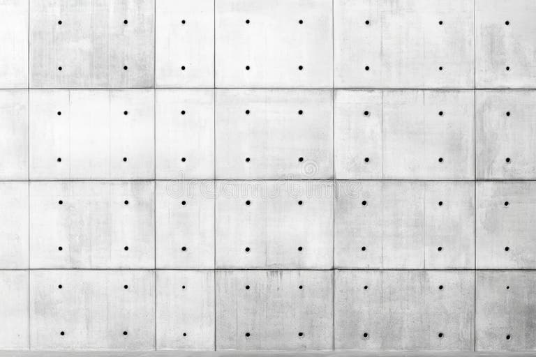 Concrete Wall Panel Texture Pattern with Modern Grid Design Stock Photo ...