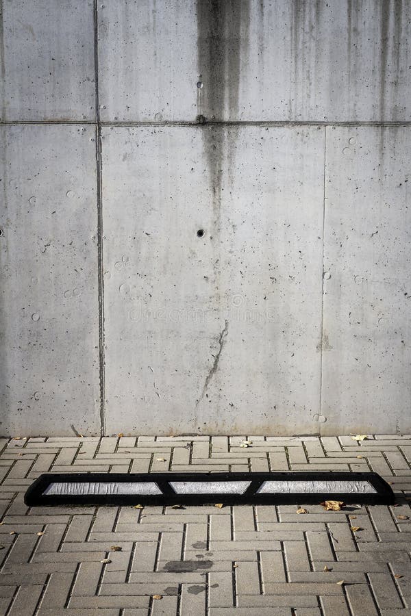 Concrete Wall and Parking Place Stock Photo - Image of modern, parking ...