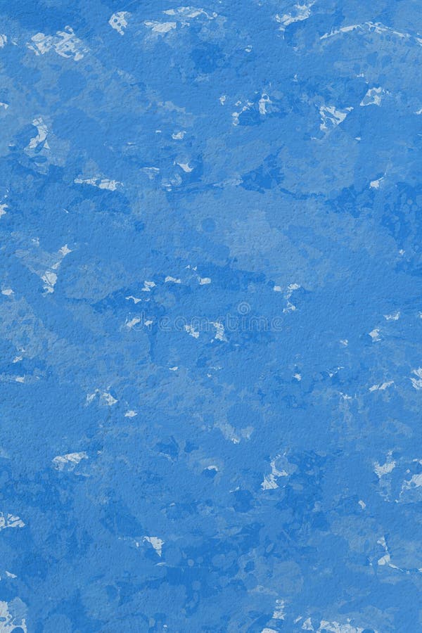Concrete Wall with Random Spots of Blue Paint Stock Illustration ...