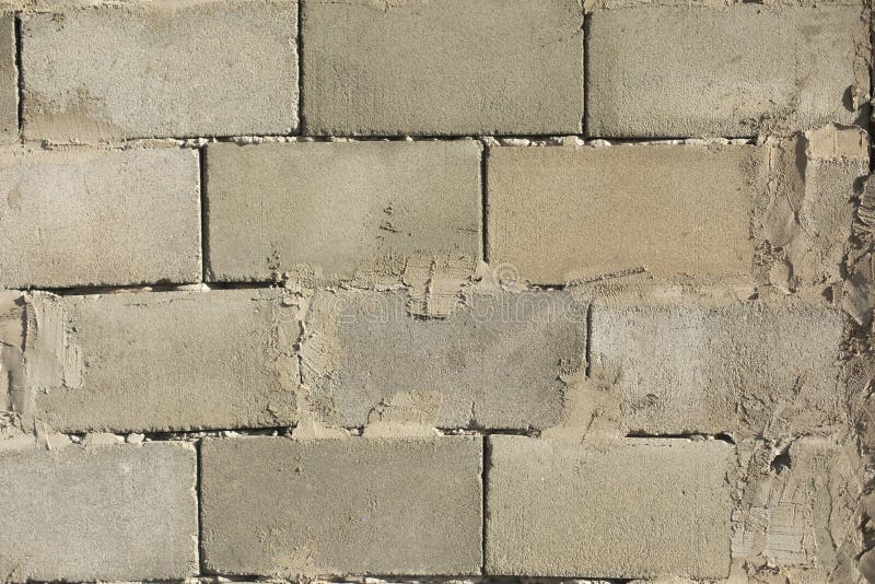 Concrete Wall. Raw Wall Surface Stock Image - Image of structure, block ...