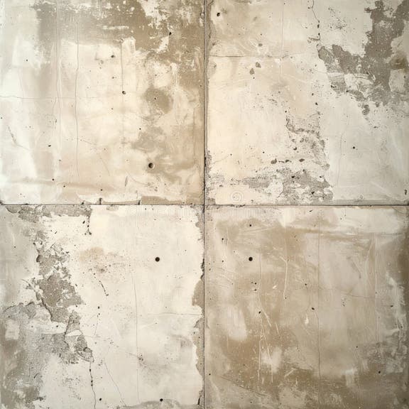 Concrete Wall with Rough Surface Texture in Square Pattern Panels ...