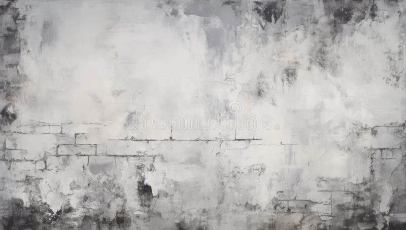 A Concrete Wall with Shattered Bricks Stock Image - Image of vintage ...