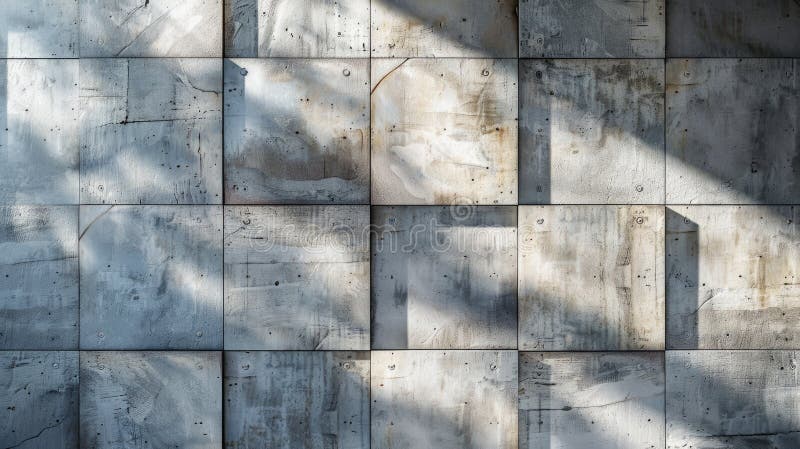 The Concrete Wall Surface Features a Distinct Texture and Intricate ...