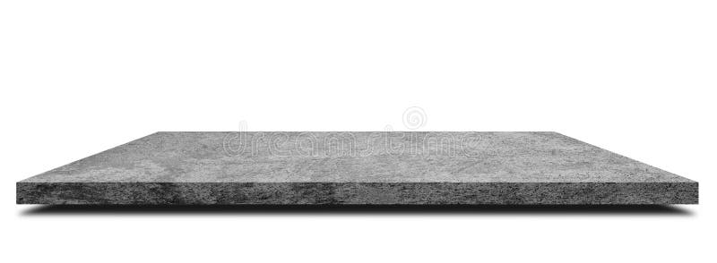Side View Concrete Walkway or Footpath on White Background. Stock Image ...