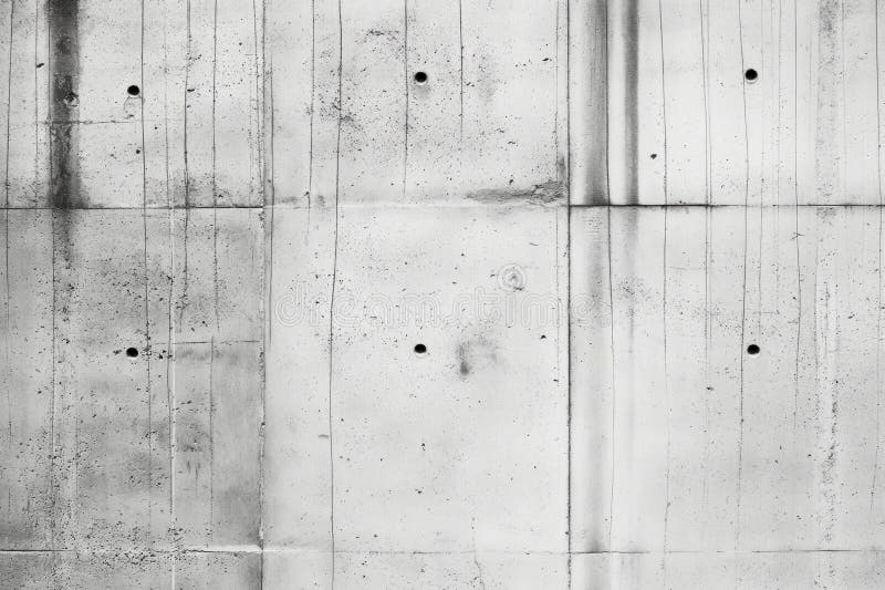 Concrete Wall Texture Background Features Grid-like Pattern with Small ...
