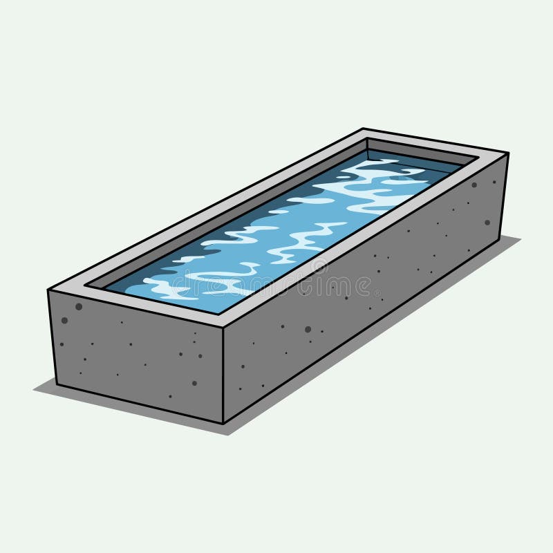 Rectangular Concrete Trough Stock Illustrations – 9 Rectangular ...