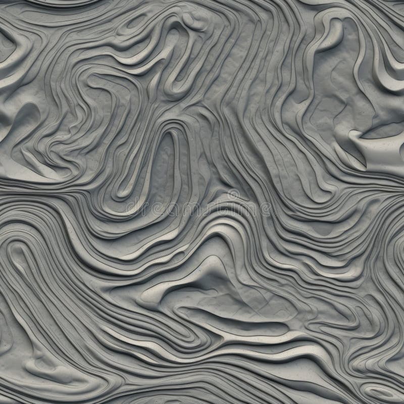 Concrete with Wavy, Fluid Pattern. Infinite, Seamless Backgrounds ...