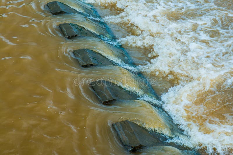 Concrete weir in Thai stock photo. Image of water, concrete - 187762796