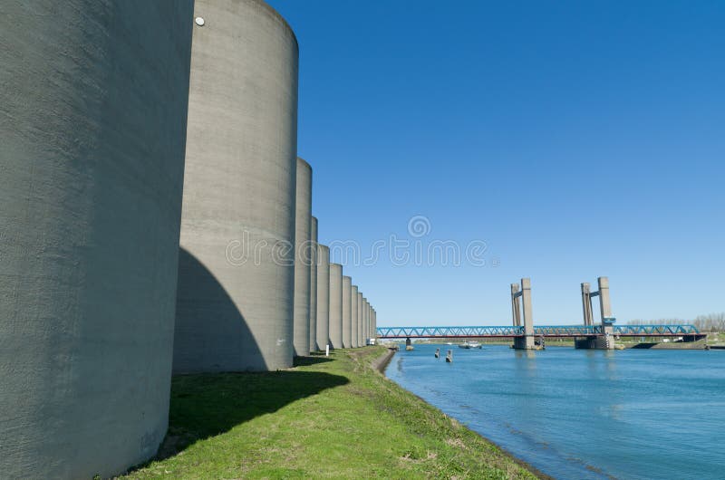 Concrete windbreak stock photo. Image of windbreak, concrete - 33895970