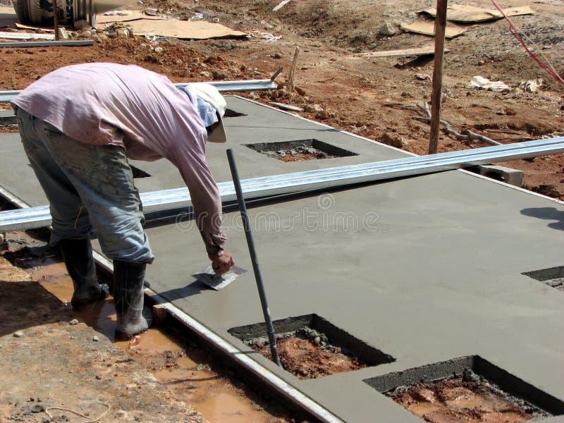 Concrete Worker stock image. Image of trade, smooths, laborer - 1735161