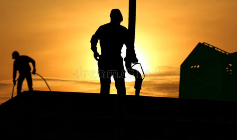 Concrete Worker, Workers, Placing Concrete into the Formwork. Formwork ...