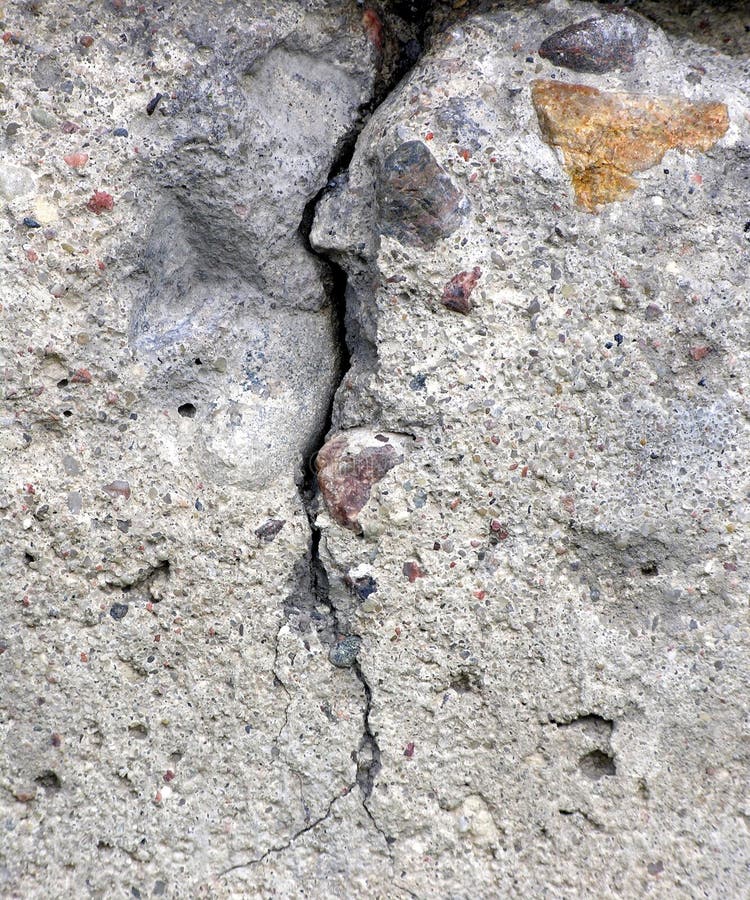 Concreto rachado imagem de stock. Imagem de dano, concreto - 211407