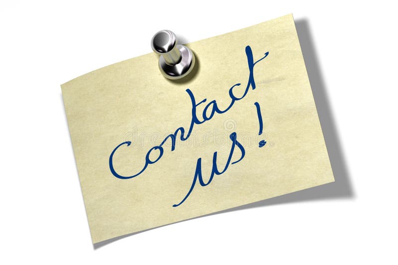 Conctact Noi Nota Dell'appunto Illustrazione di Stock - Illustrazione ...