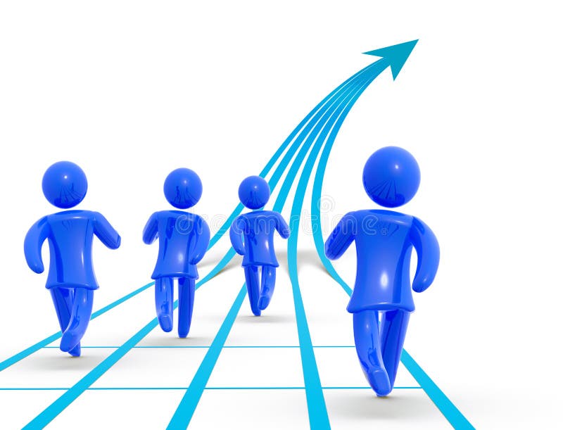 Concurrentie stock illustratie. Illustration of wedstrijd - 7961287