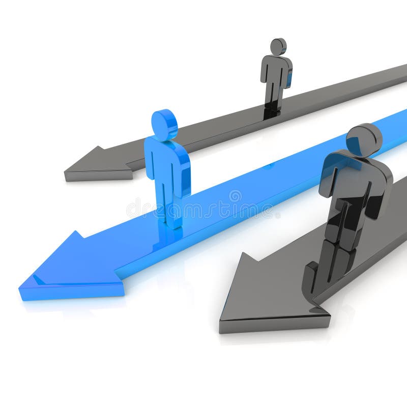 De Metafoor Van Het Vennootschap of Van De Concurrentie Stock ...