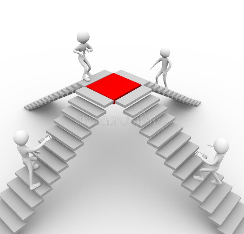 Concurrentie voor succes stock illustratie. Illustration of klimmen ...