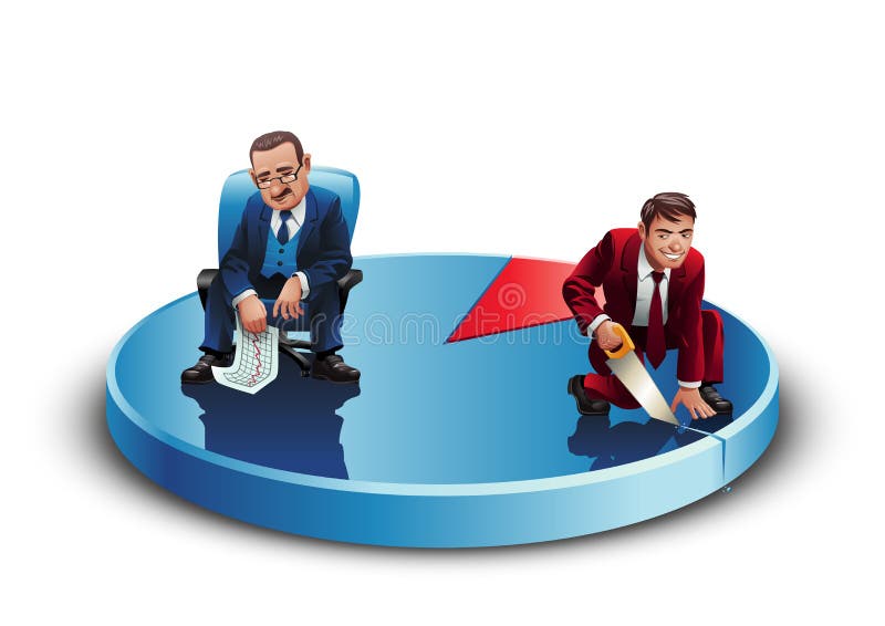 Concurrentie in zaken vector illustratie. Illustration of samenvatting ...