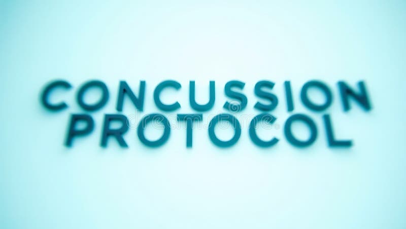 Concussion Protocol Info Shown on a Light Background for Awareness and ...