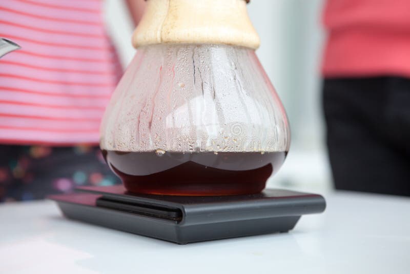 Condensate in a Container for Making Coffee. Stock Photo - Image of ...