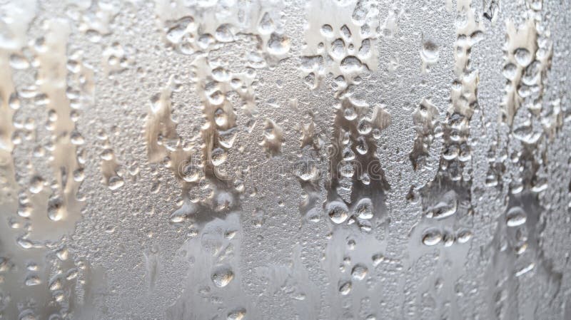 Condensation Droplets on a Cold Glass Surface Stock Illustration ...