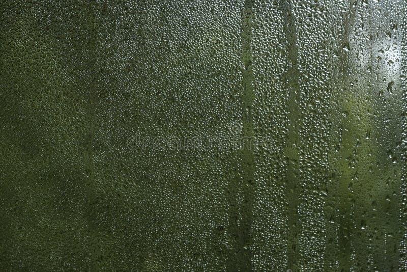 Condensation Droplets in a Window Glass Stock Photo - Image of ...