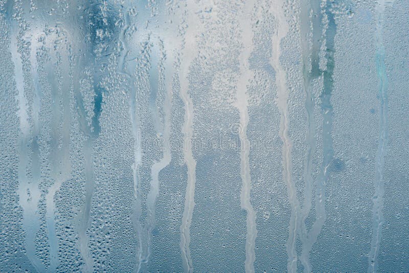 Condensation Drops on Glass Window, Background Texture Stock Photo ...