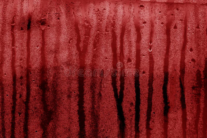 Condensation Drops Texture in Red Tone. Stock Image - Image of clean ...