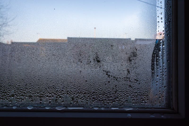 Condensation Formed on Window Glass 1 Stock Photo - Image of window ...