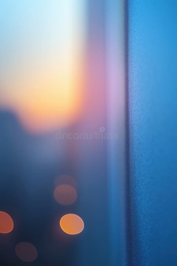 Condensation Forming on Window during Sunset Creating Stunning Visual ...