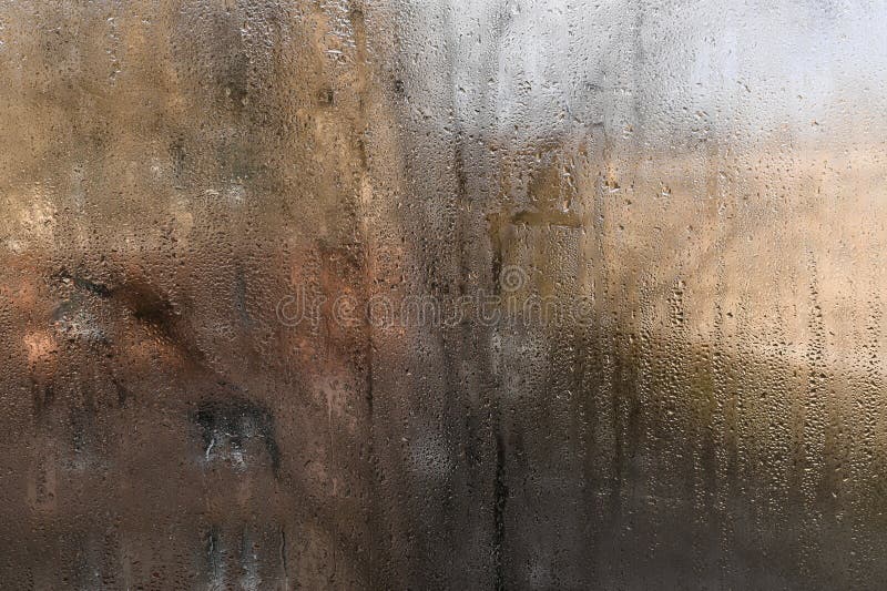 Condensation on the Glass. Wet Window. Stock Image - Image of clean ...