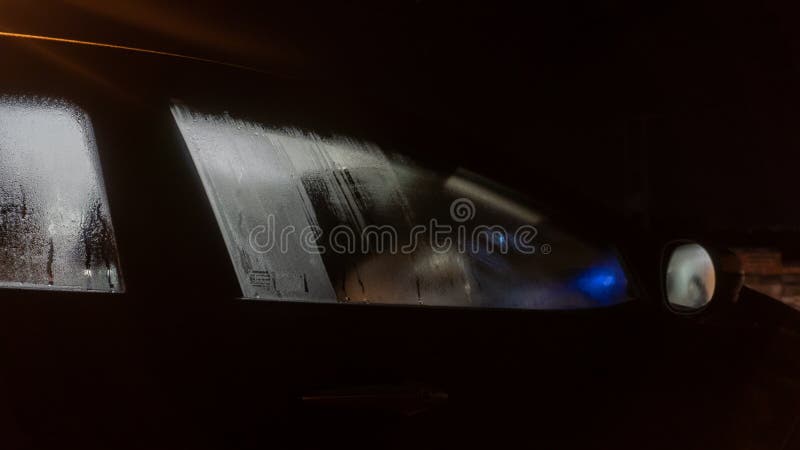 Condensation on the Inside of a Car Window on a Cold Winters Night ...