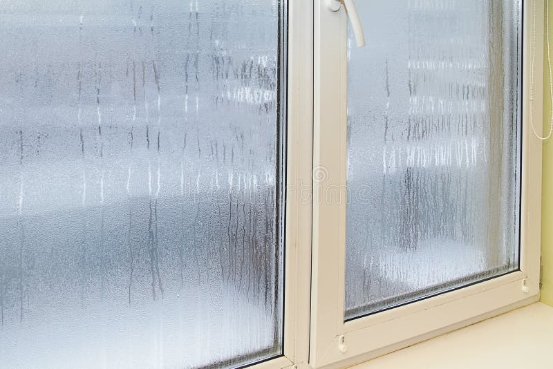 Condensation on Inside of Plastic Window Stock Image - Image of ...