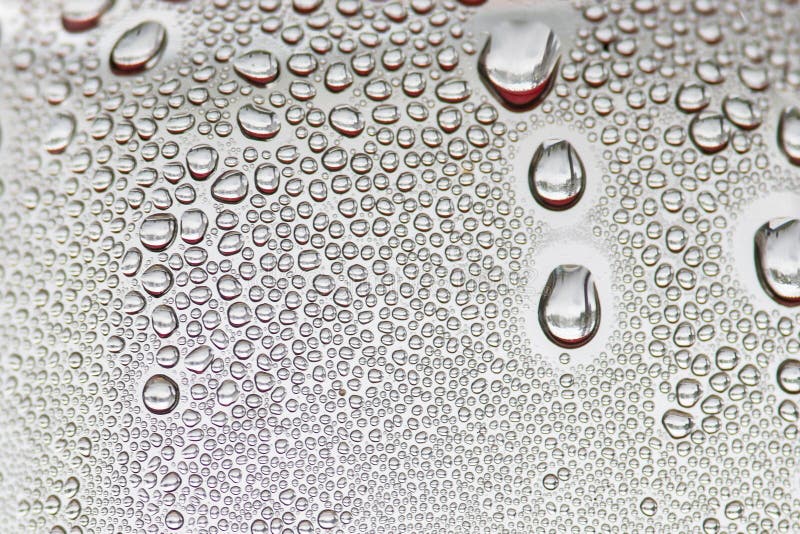 Condensation, Water Drops and the Patterns of Life Stock Image - Image ...