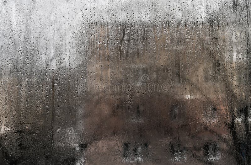 Condensation on Wet Glass. Background. Abstract Background of Water ...