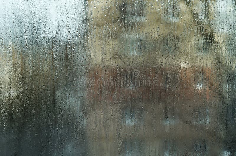 Condensation on Wet Glass. Background. Abstract Background of Water ...