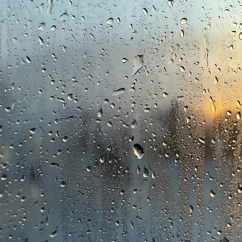 Condensation on Window Pane Abstract Background Texture Water Droplets ...