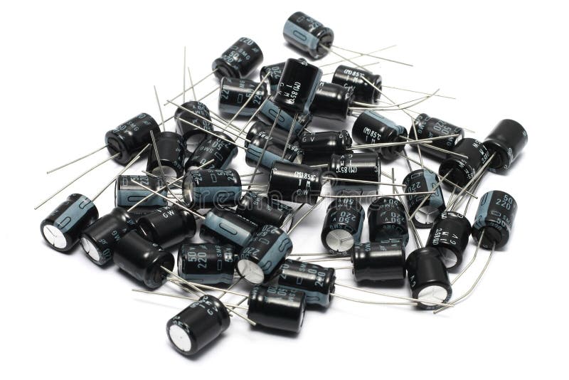 Bos Van Elektronische Componenten Stock Foto - Image of condensator ...