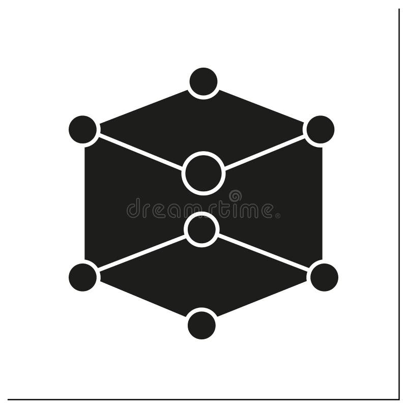 Condensed Matter Physics Glyph Icon Stock Vector - Illustration of atom ...