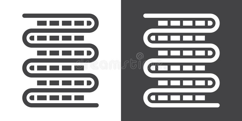Condenser Coil Icon Thin Line Illustration Set Stock Vector ...