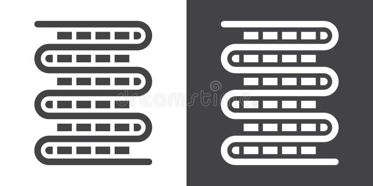 Condenser Coil Icon Thin Line Illustration Set Stock Vector ...