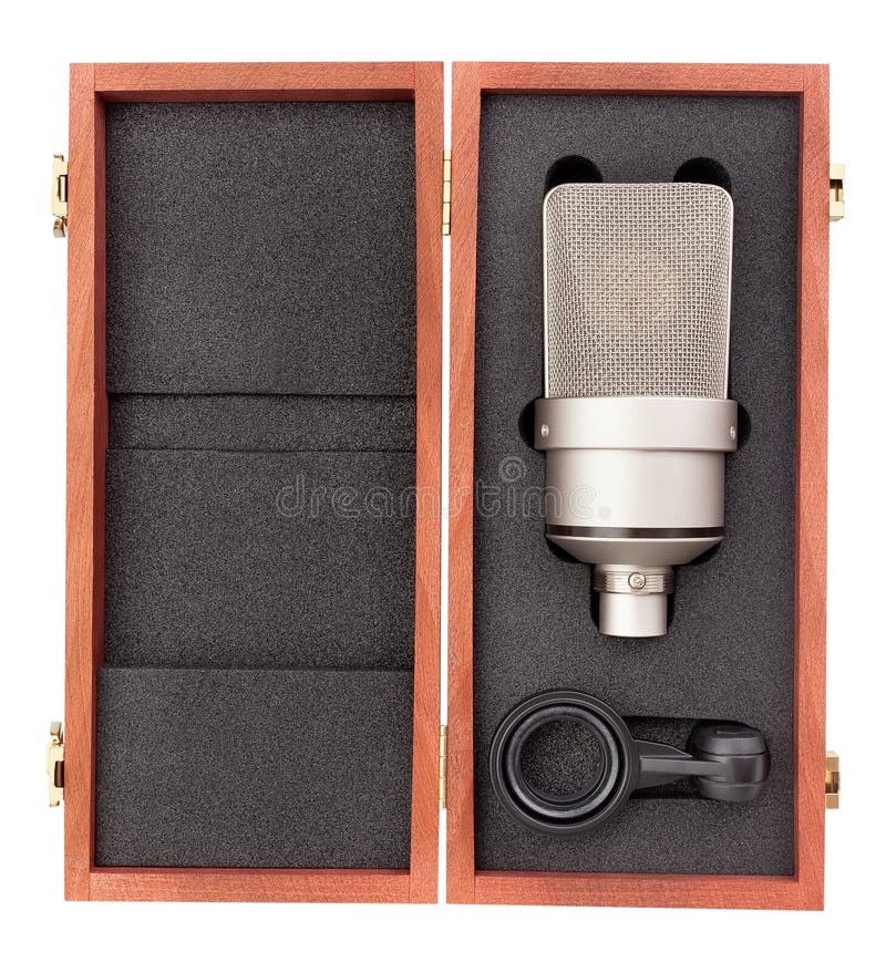 Condenser microphone stock image. Image of shiny, entertainment - 239832777