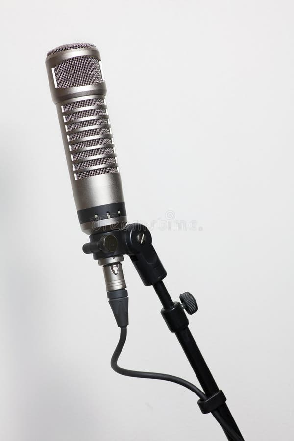 Condenser Mic or Microphone Back Side View Stock Photo - Image of ...